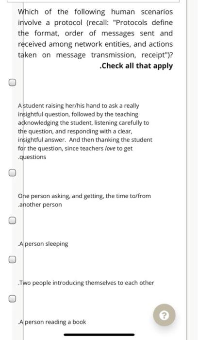 Solved Which of the following human scenarios involve a | Chegg.com