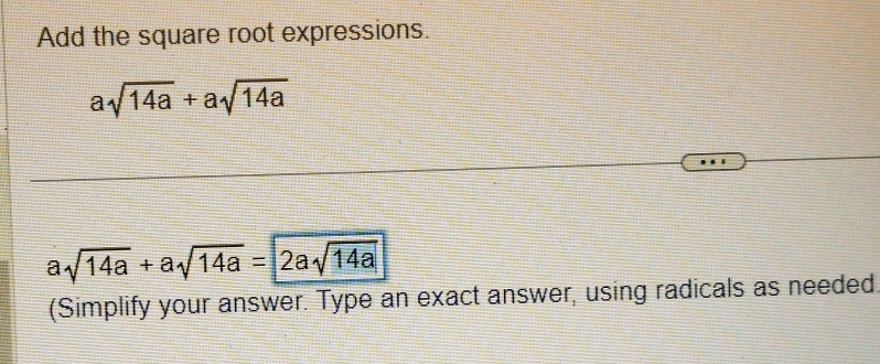 Solved Add the square root | Chegg.com