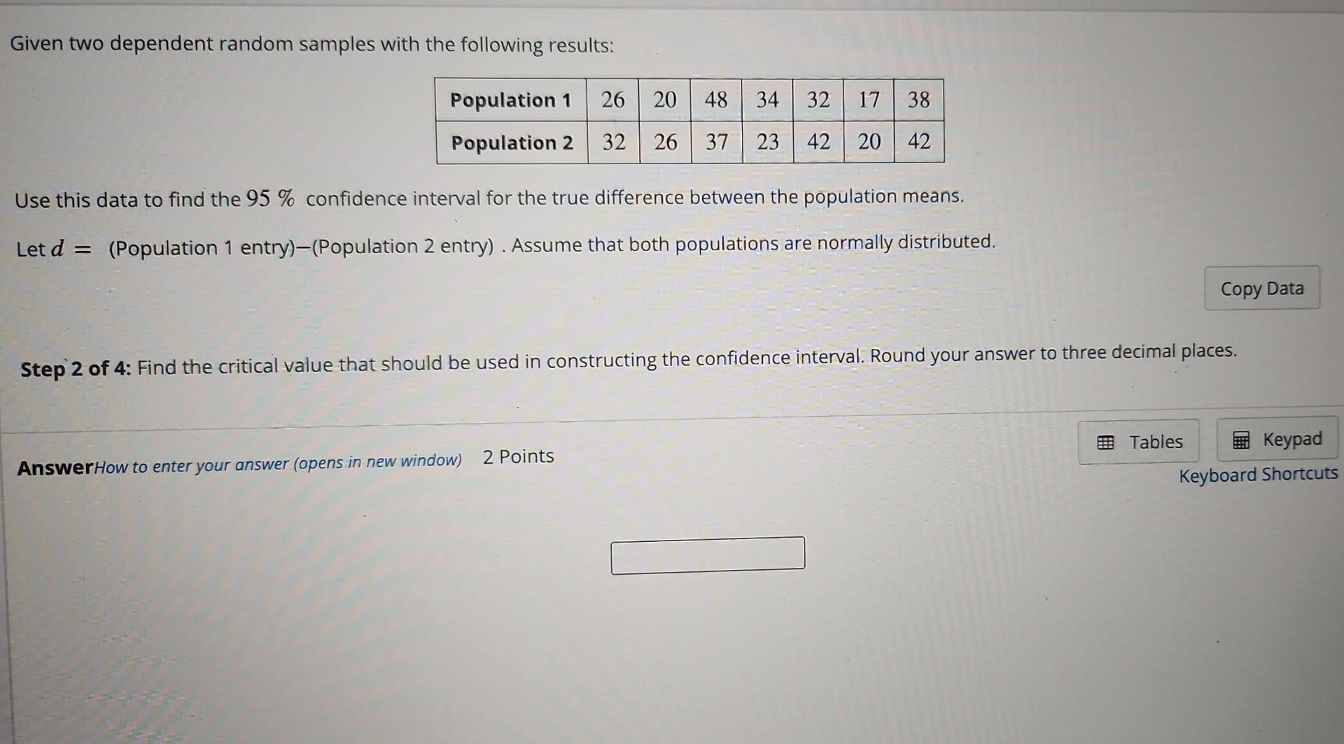 Solved Given two dependent random samples with the following | Chegg.com