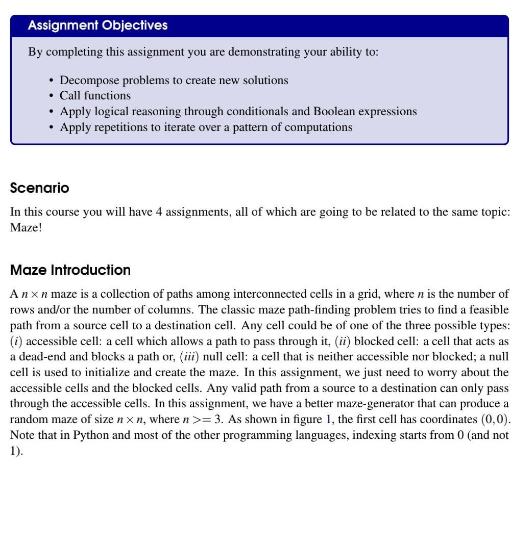 Solved Assignment Objectives By completing this assignment | Chegg.com