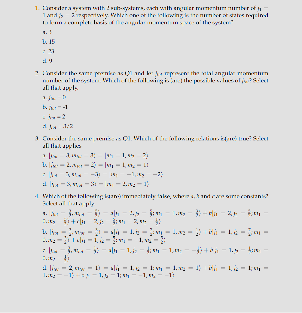 Consider a system with 2 ﻿sub-systems, each with | Chegg.com
