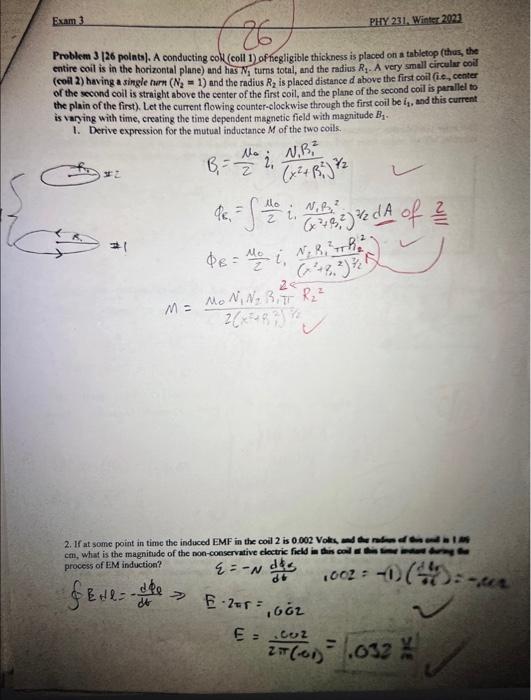 Solved Problem 1 [24 points]. A long, straight conxial cable | Chegg.com