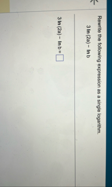 Solved Rewrite the following expression as a single | Chegg.com