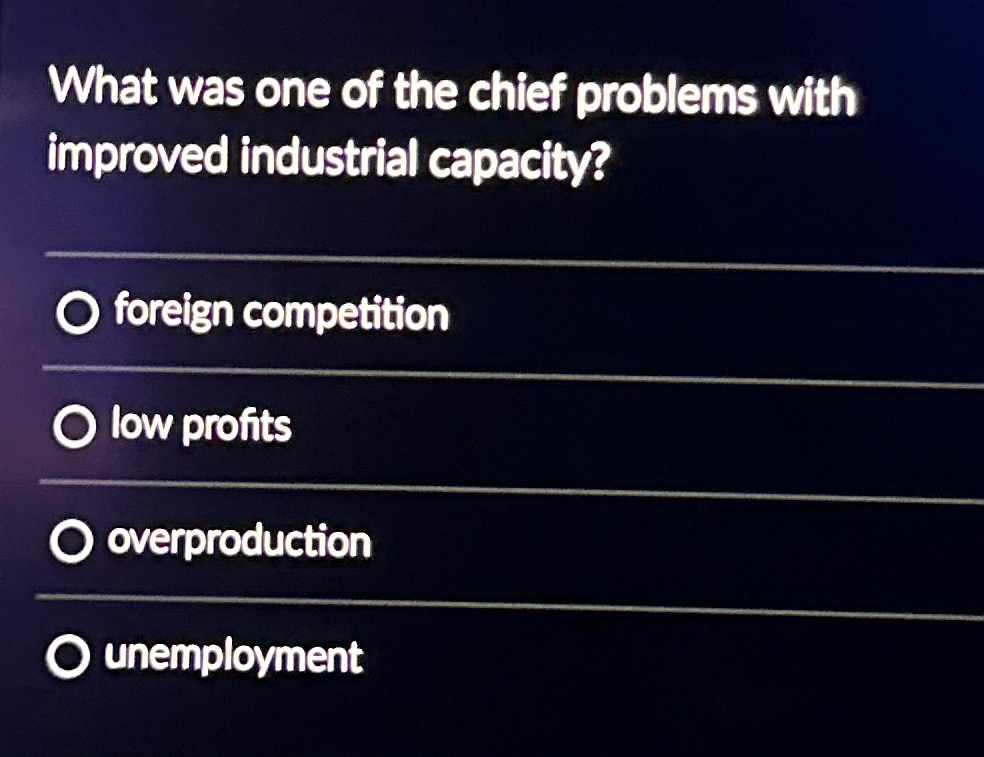 Solved What was one of the chief problems with improved | Chegg.com