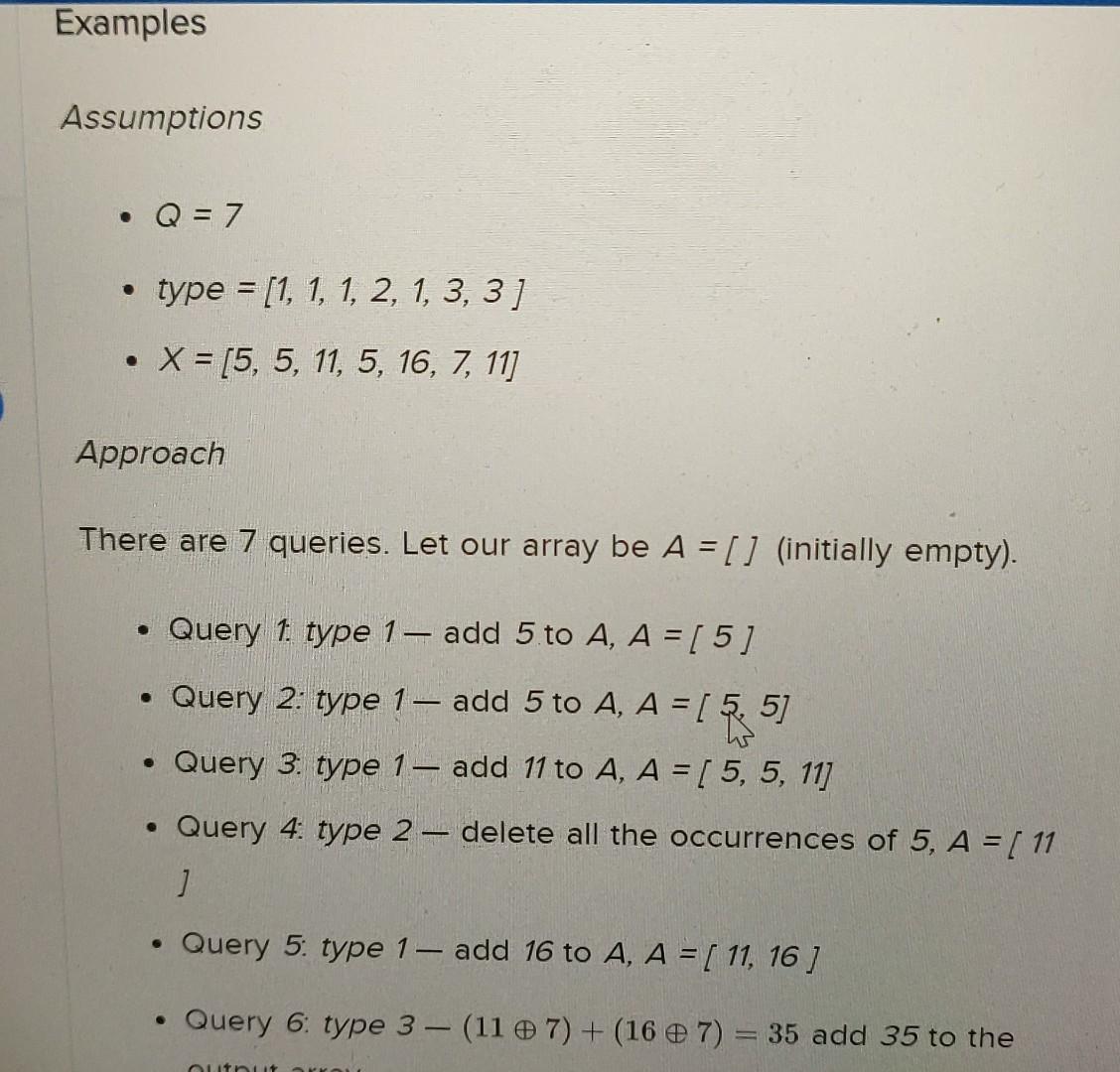 Solved Can you Provide below question( Alice and XOR | Chegg.com