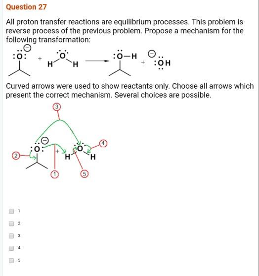 Solved Question 27 All proton transfer reactions are | Chegg.com