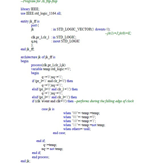 Solved --Program for JR flip-flop library IEEE: use | Chegg.com