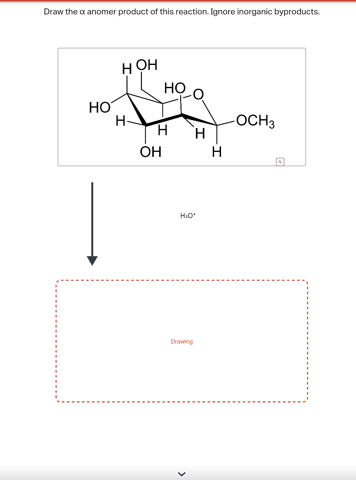 Solved Draw the αanomer ﻿product of ﻿this reaction. Ignore | Chegg.com
