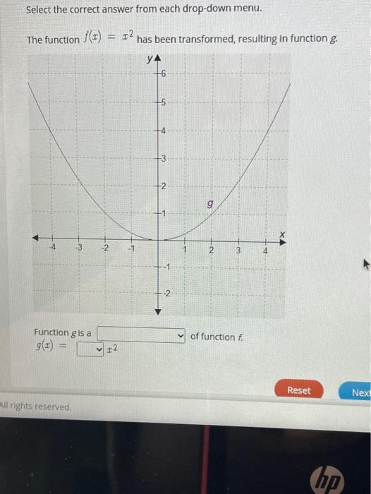 Solved Select the correct answer from each drop-down menu. | Chegg.com