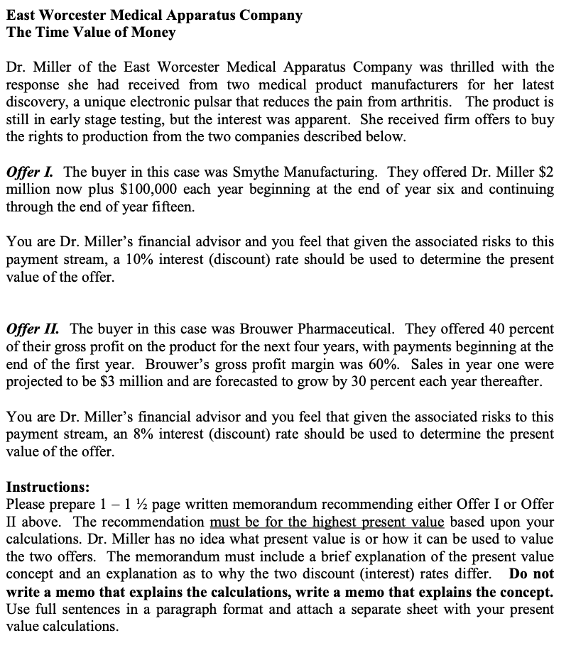 Solved Please calculate and show work on seperate sheet for | Chegg.com