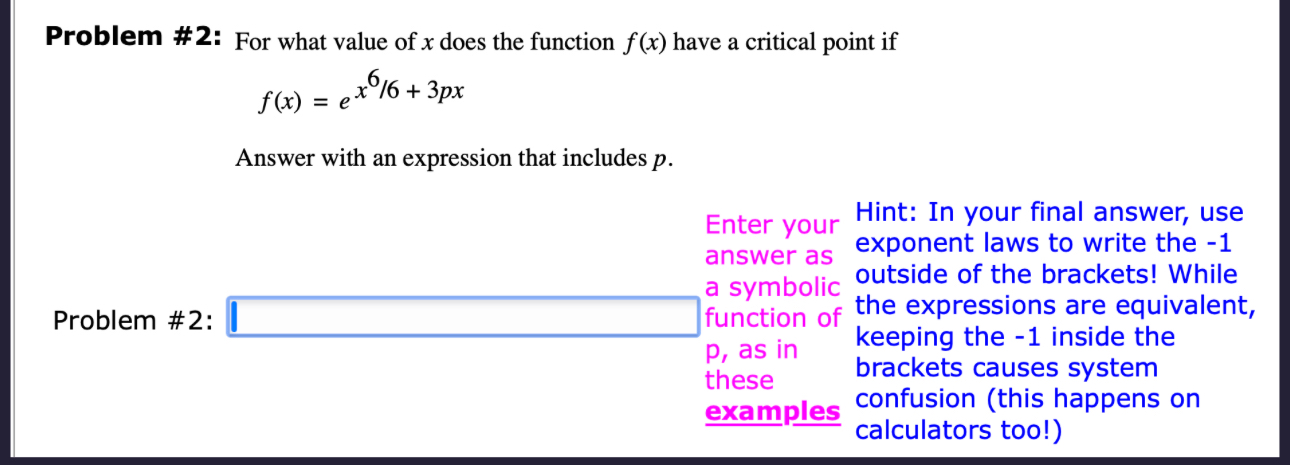 Solved Problem #2: For what value of x ﻿does the function | Chegg.com