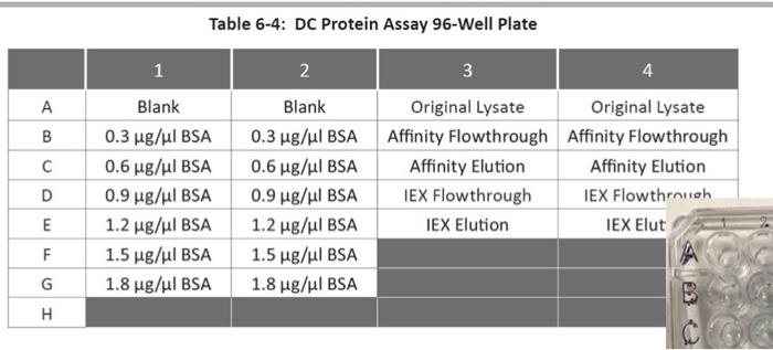 Solved Add Last 200 200 25 Table 5-2: DC Protein Assay | Chegg.com