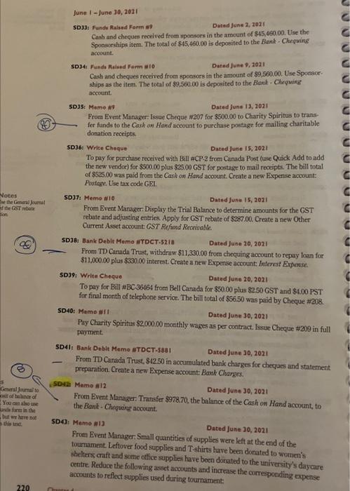 June I-June 30, 2011 SDu3: Fands fulsed Farm w? Dated | Chegg.com