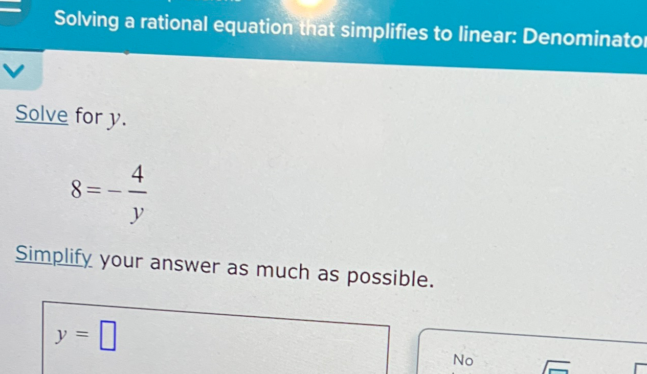Solved Solving a rational equation that simplifies to | Chegg.com