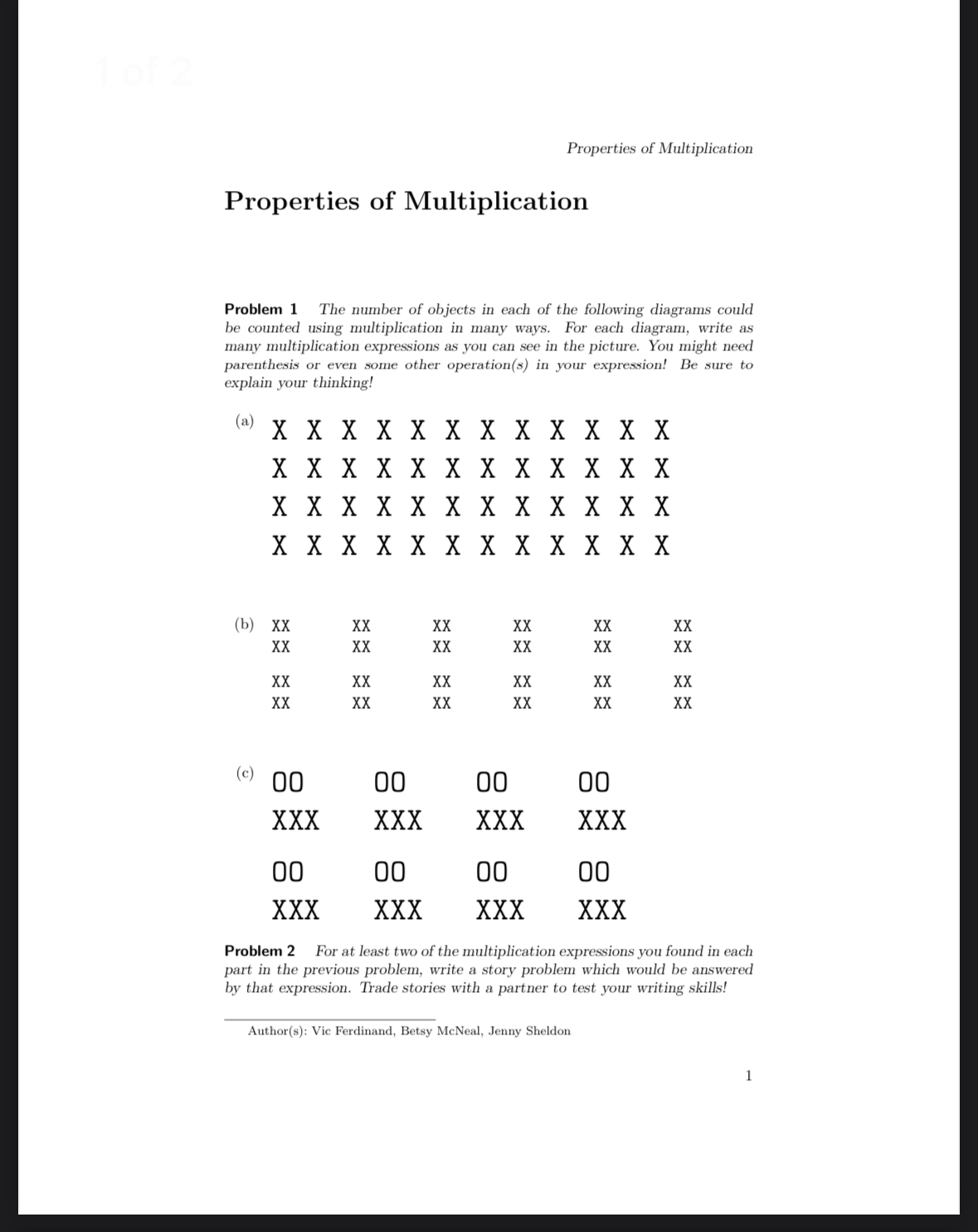 Solved Properties of MultiplicationProblem 1 ﻿The number of | Chegg.com