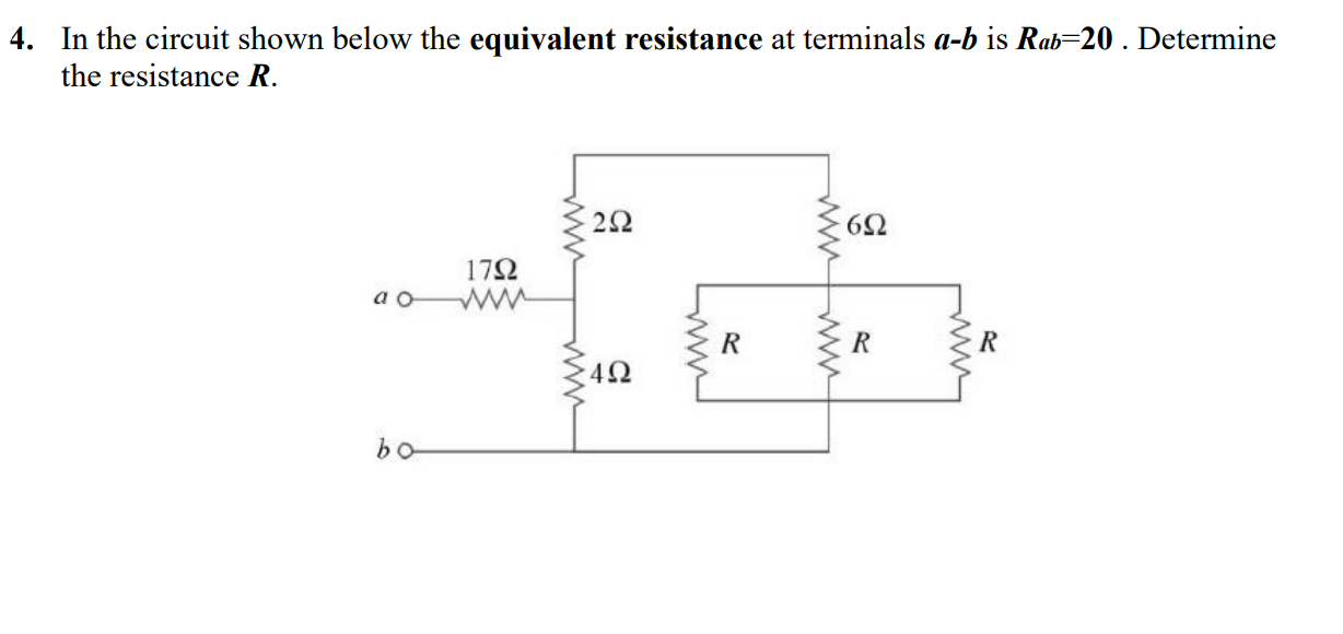 Solved In the circuit shown below the equivalent resistance | Chegg.com