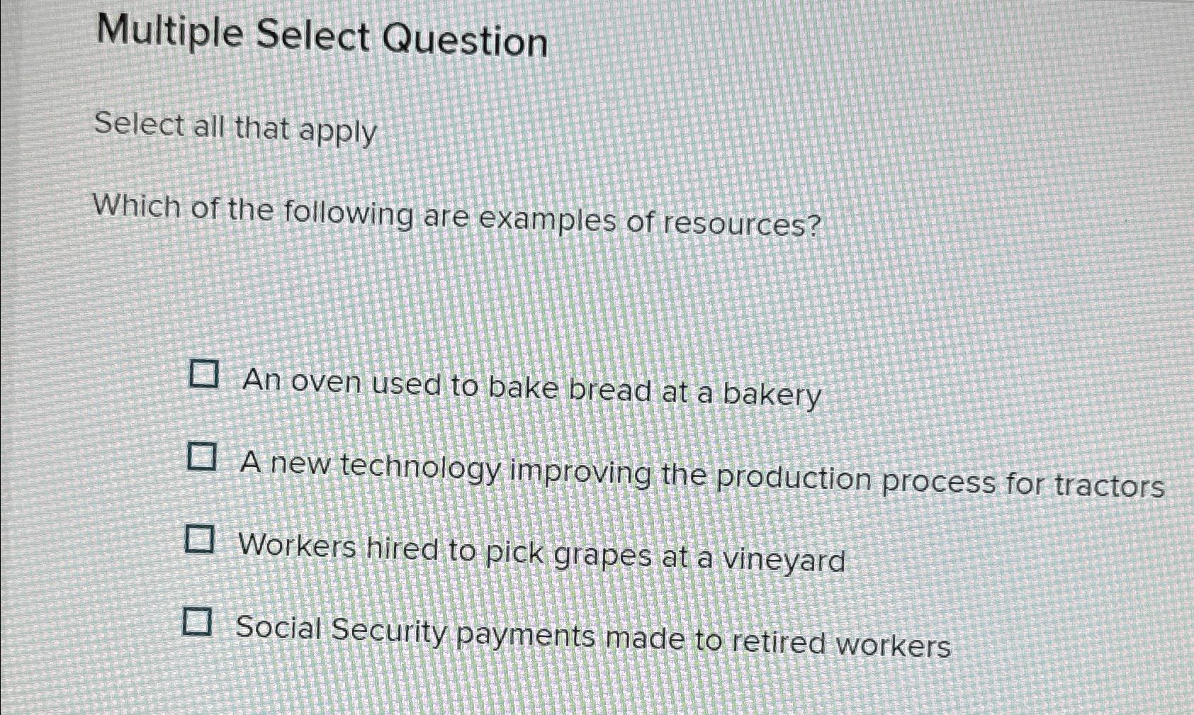 Solved Multiple Select QuestionSelect all that applyWhich of | Chegg.com