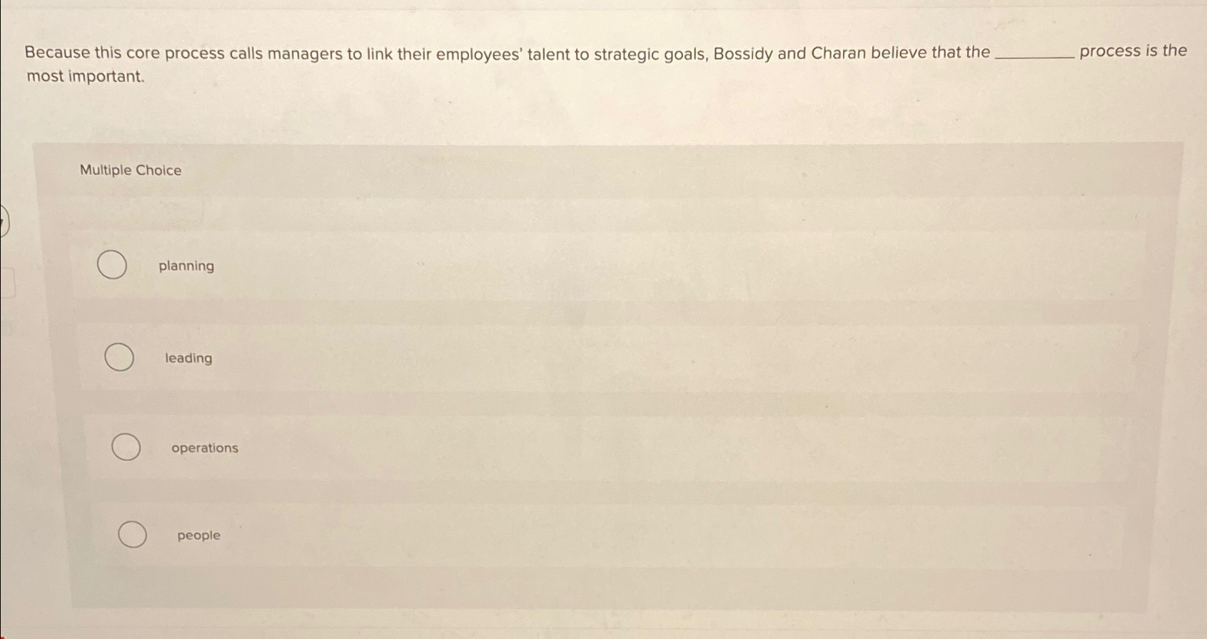 Solved Because this core process calls managers to link | Chegg.com