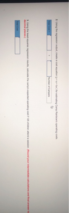 Solved E5-11 Estimating Cost Behavior Using Least-Squares | Chegg.com