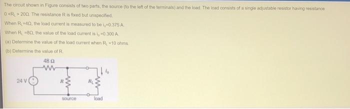 Solved the circuit shown below in figure consists of two | Chegg.com