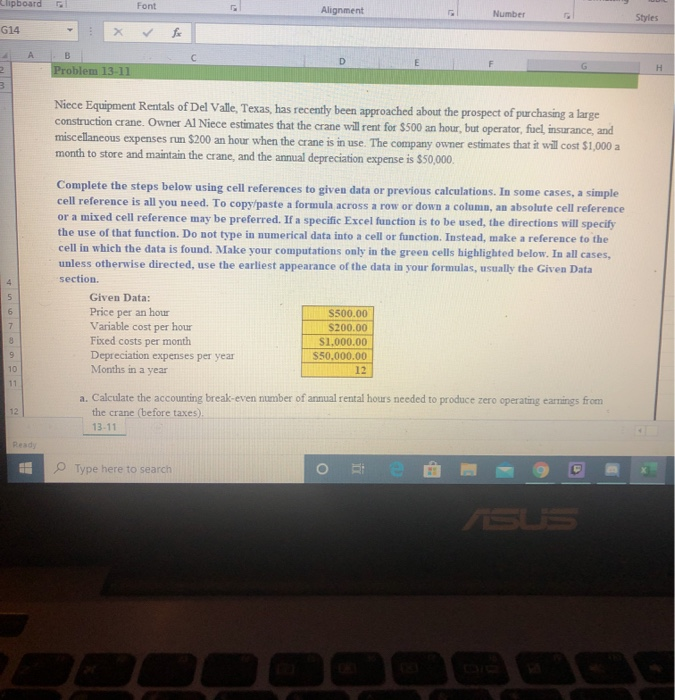 Solved Clipboard Font Alignment Number Styles G14 - fax A AB | Chegg.com