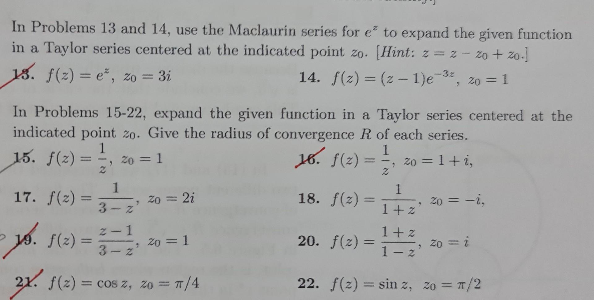 Solved In Problems 13 and 14 , use the Maclaurin series for | Chegg.com