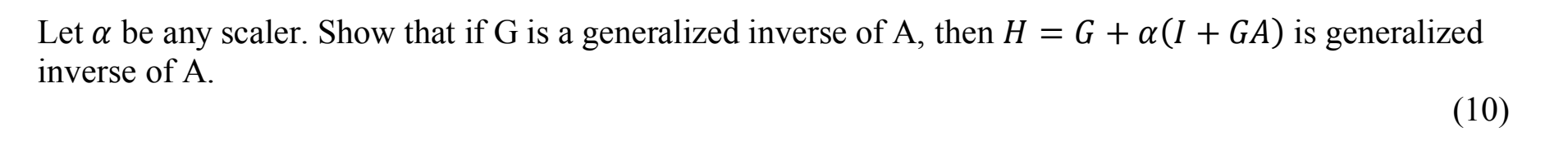 Solved Let α ﻿be any scaler. Show that if G ﻿is a | Chegg.com