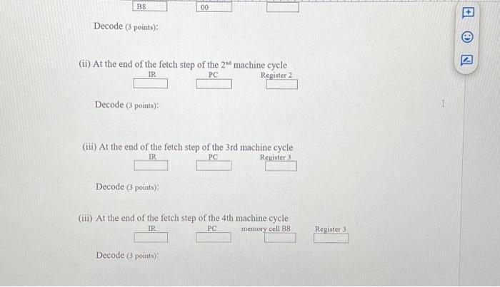 Solved 10. Suppose the memory cells at addresses 00 to 08 in | Chegg.com