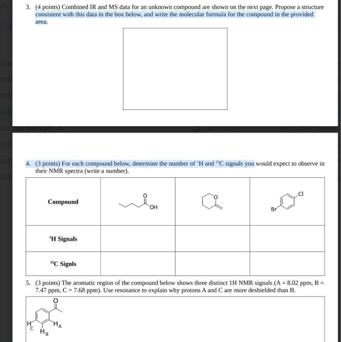 Solved 6. (2 points) Fill in the table below to predict the | Chegg.com