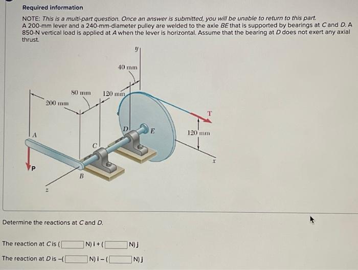 Solved Required information NOTE: This is a multi-part | Chegg.com