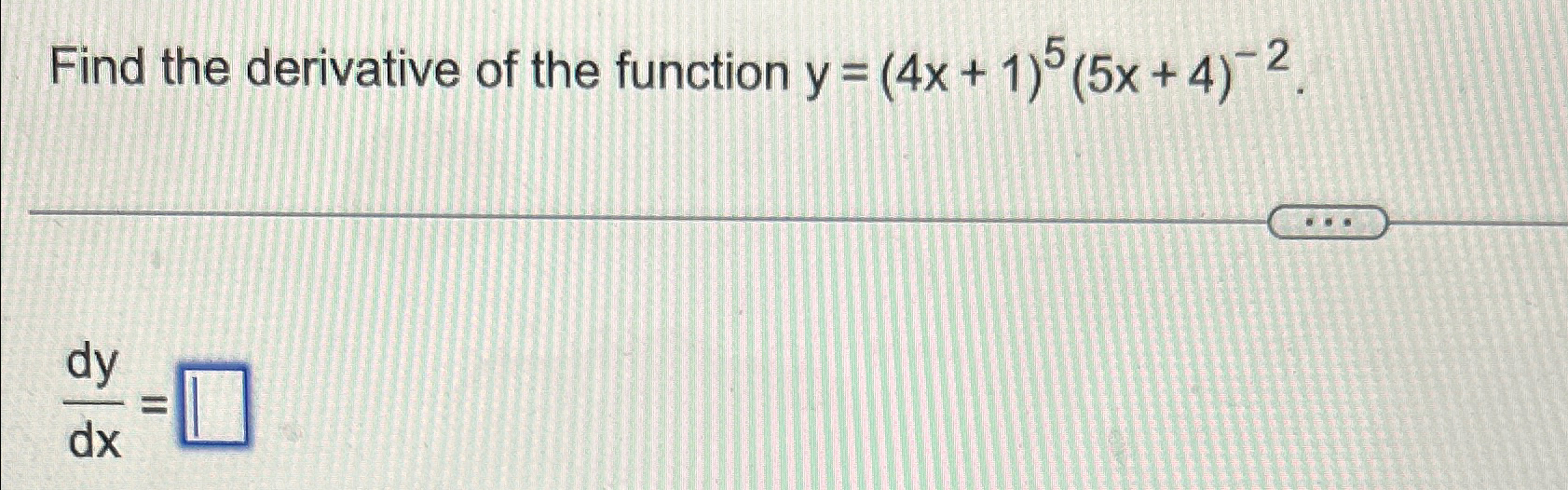 Solved Find the derivative of the function | Chegg.com