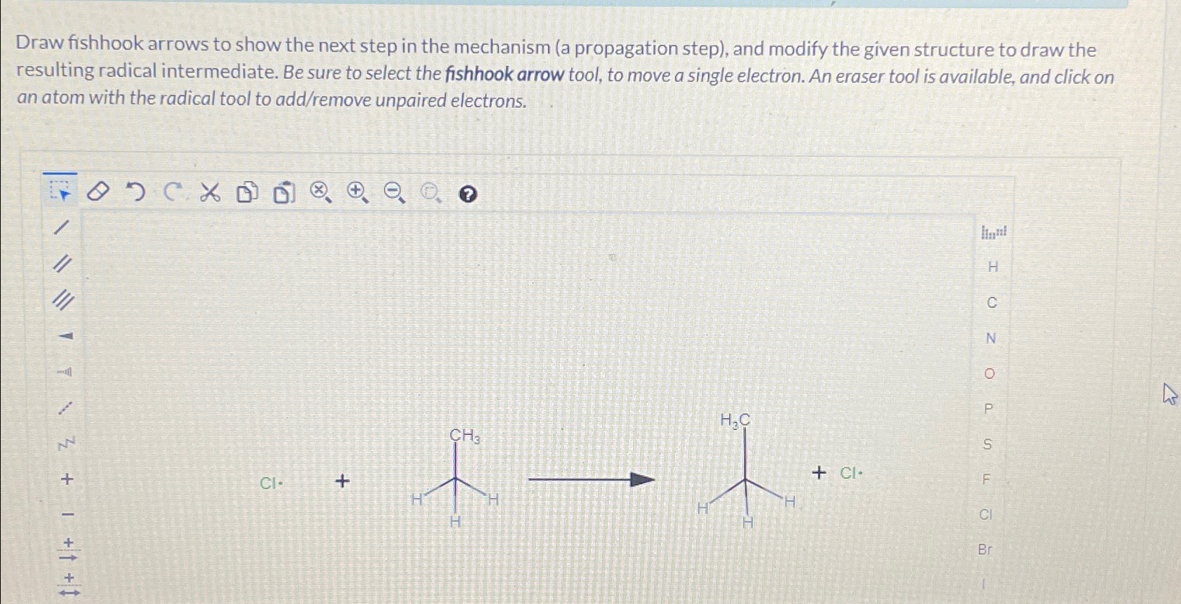 Solved Draw fishhook arrows to show the next step in the | Chegg.com