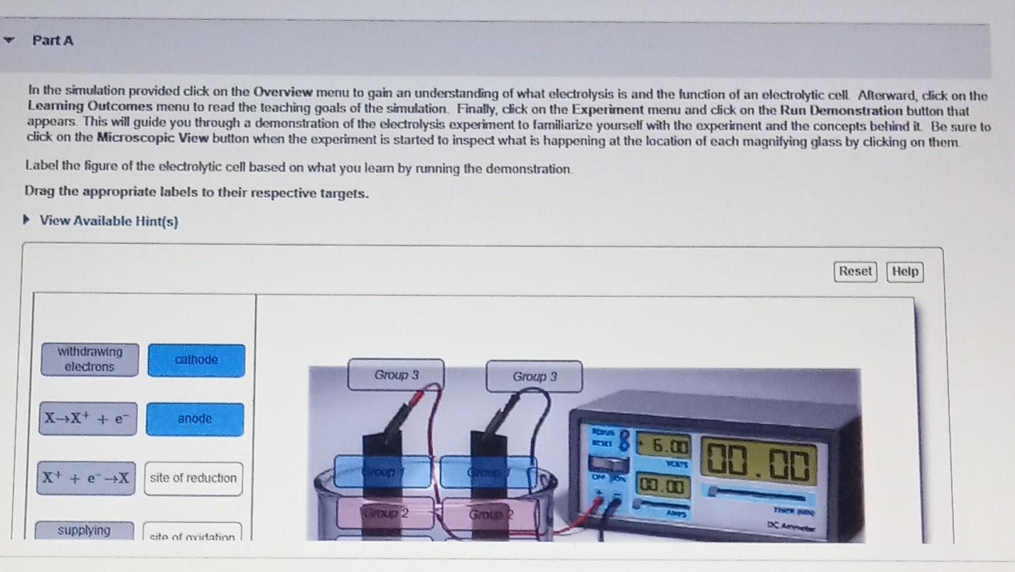 Solved In the simulation provided click on the Overview menu | Chegg.com