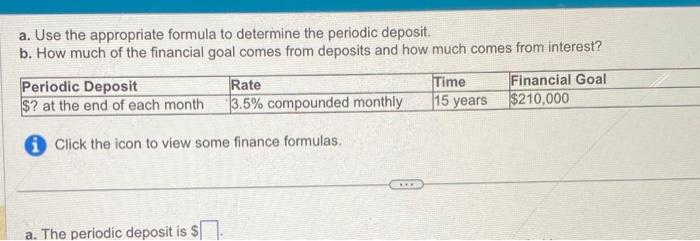 Solved a. Use the appropriate formula to determine the | Chegg.com