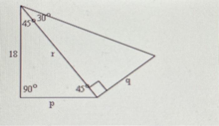Solved How do find exact values for variable sides of two | Chegg.com