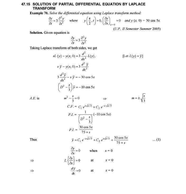 Solved solve these partial differential eqn by laplace | Chegg.com
