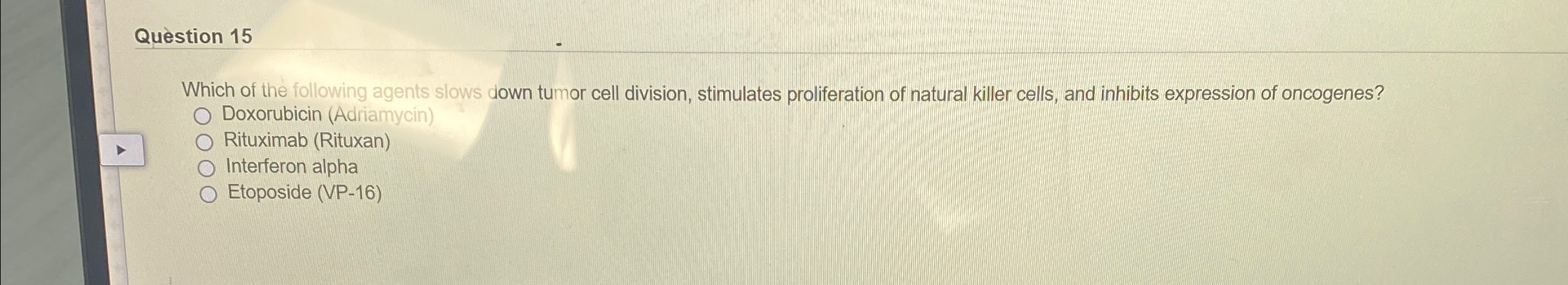 Solved Quèstion 15Which of the following agents slows down | Chegg.com