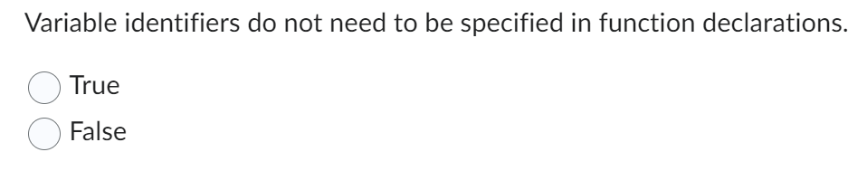 Solved Variable Identifiers Do Not Need To Be Specified In 2952