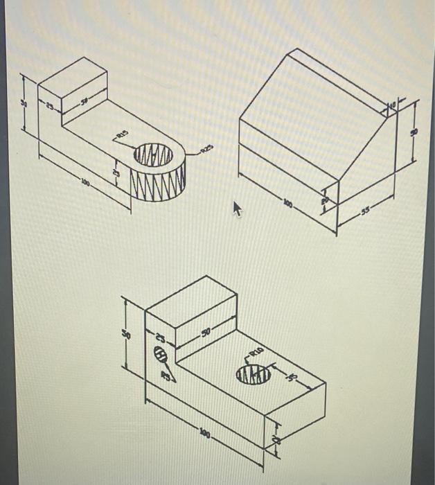 Using 30 Modeling Commands Draw The Following 30