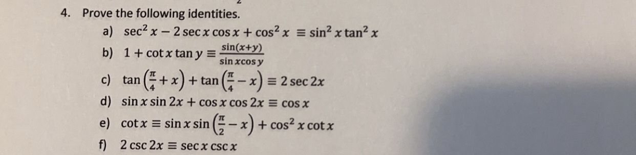Solved Prove the following | Chegg.com