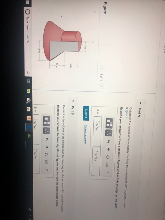Solved Part A Determine the surface area formed by revolving | Chegg.com