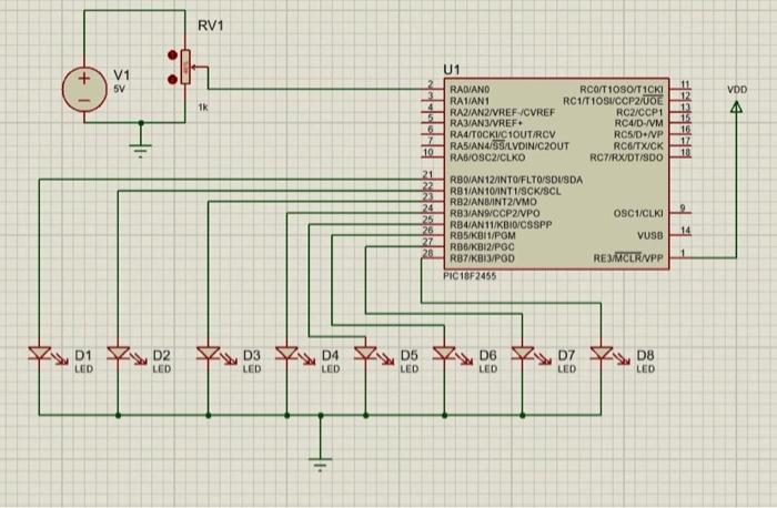 Solved In proteous using a MCP9701-E/T0 Microchip, write a | Chegg.com
