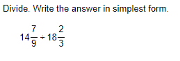 Solved Divide. Write the answer in simplest form.1479÷1823 | Chegg.com