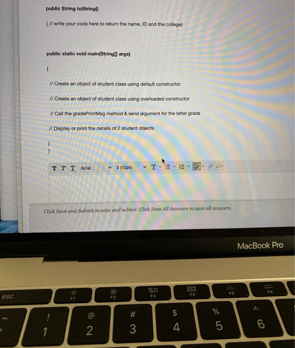 Solved Write a class encapsulating the concept of a student, | Chegg.com