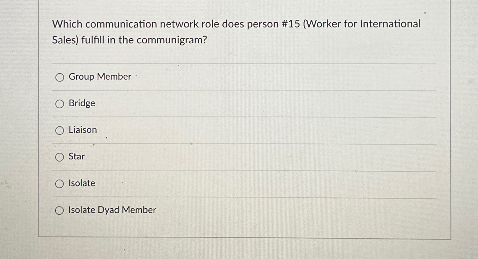 Solved Which communication network role does person | Chegg.com