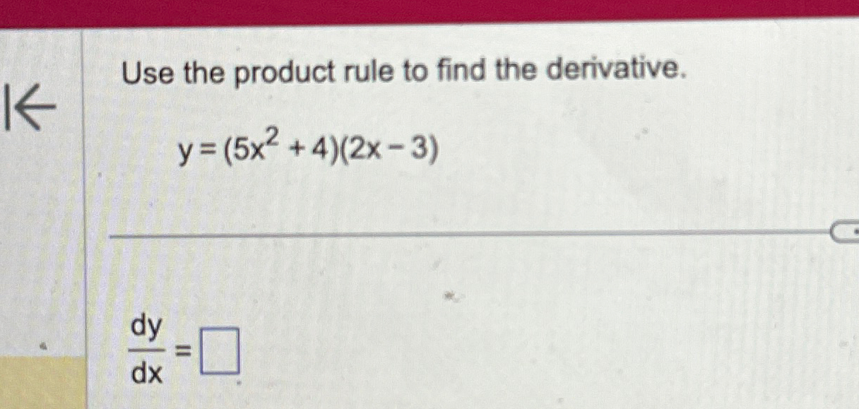 Solved Use the product rule to find the | Chegg.com