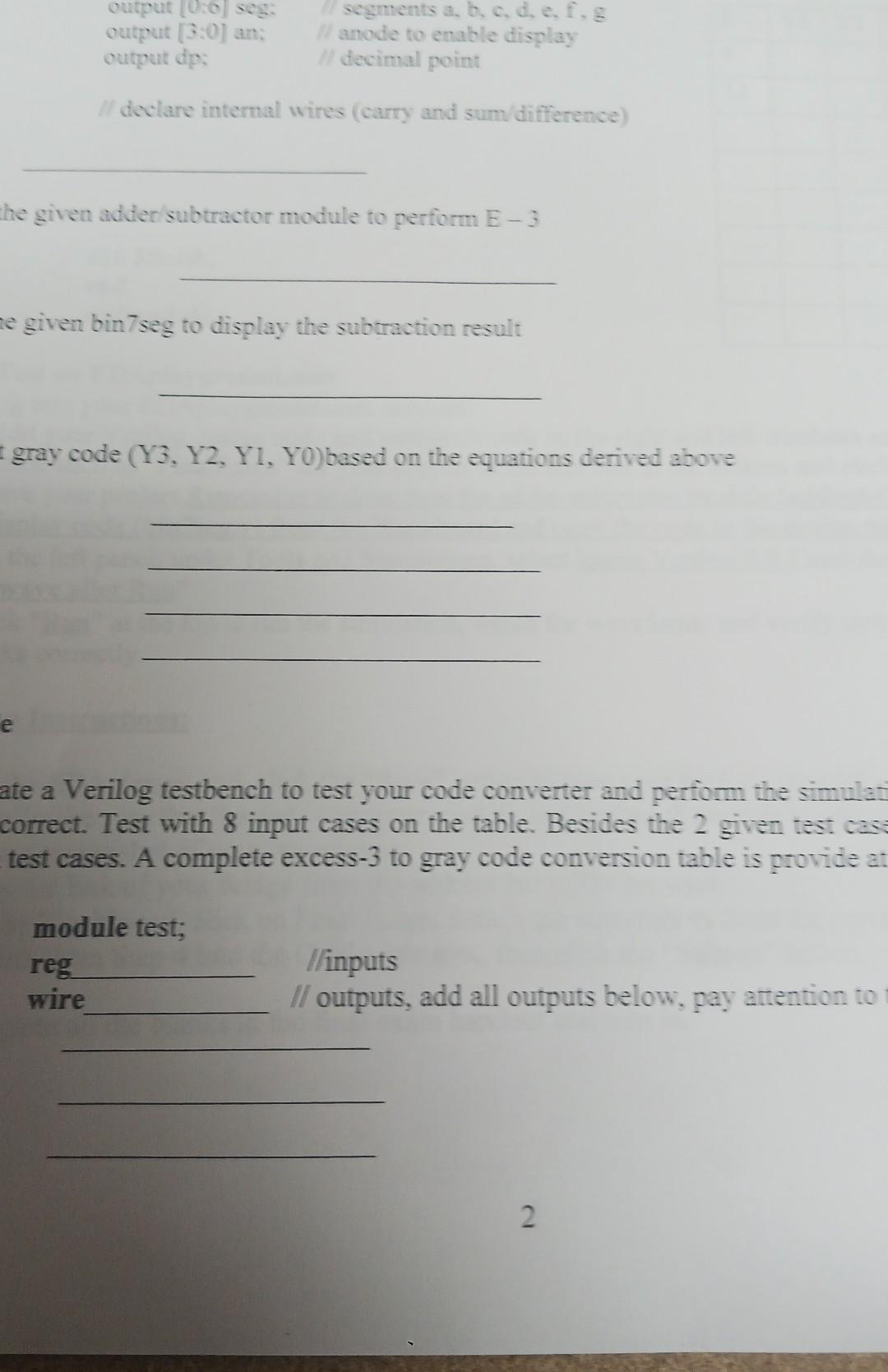 Solved excess-3 code to binary code by subtracting the | Chegg.com