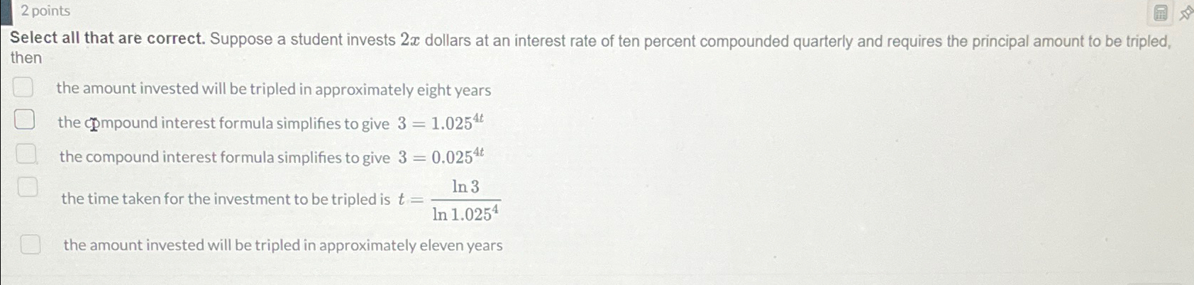 Solved 2 ﻿pointsSelect all that are correct. Suppose a | Chegg.com
