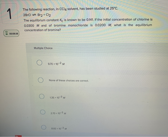 Solved The following reaction, in CCl4 solvent has been | Chegg.com