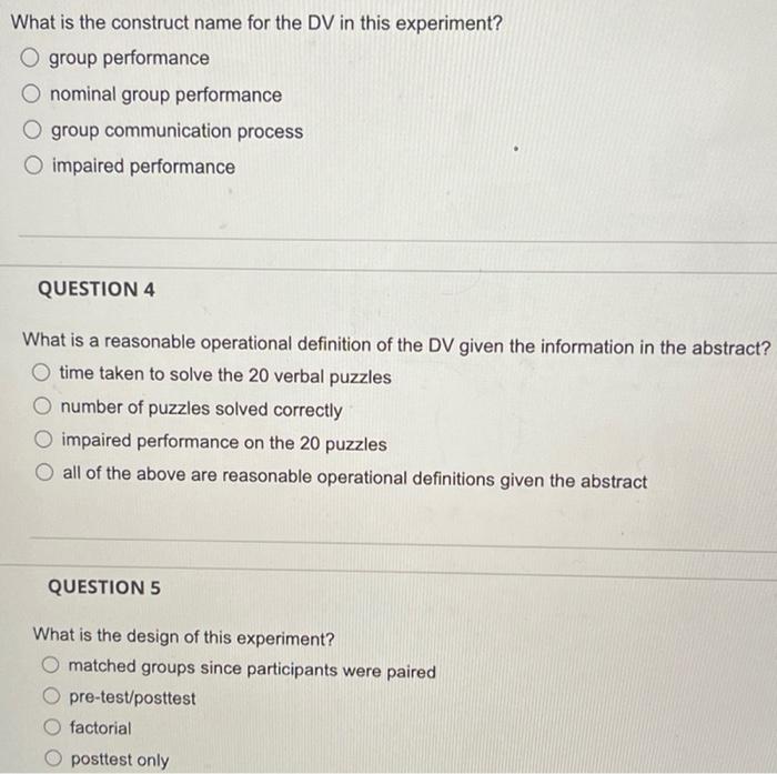 Use this abstract to answer questions 1-5. Contrary | Chegg.com